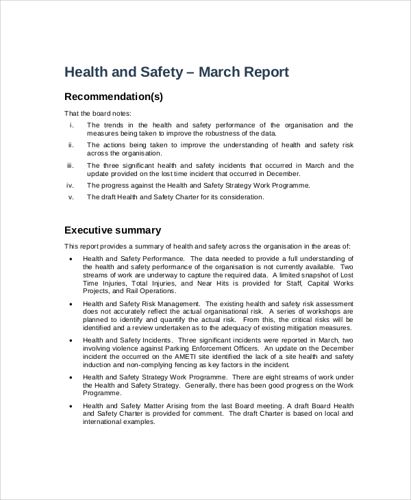 Executive Summary Template Google Docs