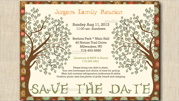 Free Printable Family Reunion Templates