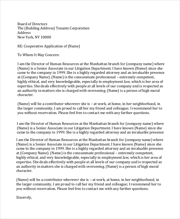FREE 4 Sample Business Reference Letter Templates In PDF MS Word