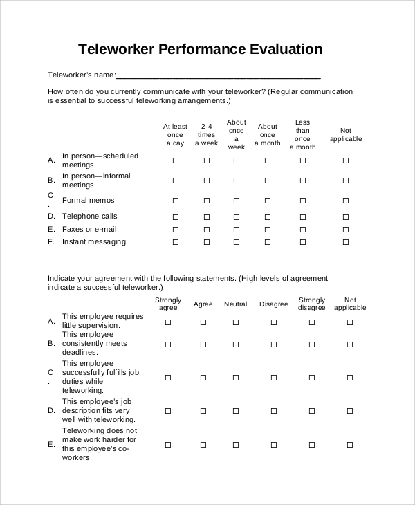 Accountant Performance Review Sample Master Of Template Document