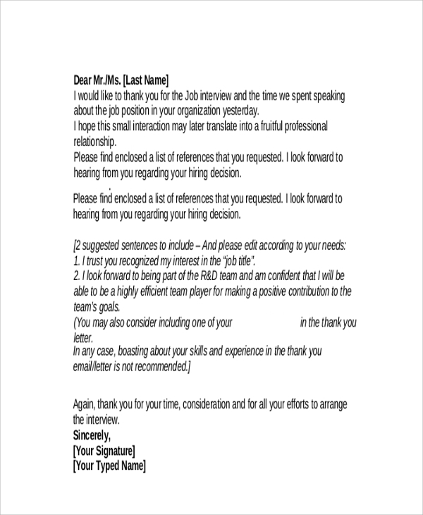 FREE 6 Sample Offer Letter Templates In MS Word PDF