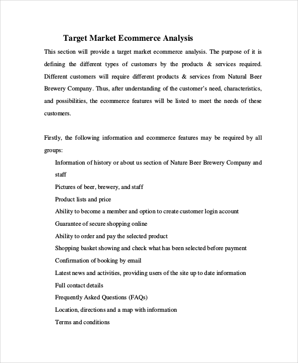 FREE 10 Target Market Analysis Samples In Google Docs MS Word 