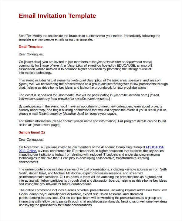 Microsoft Word Email Template Database