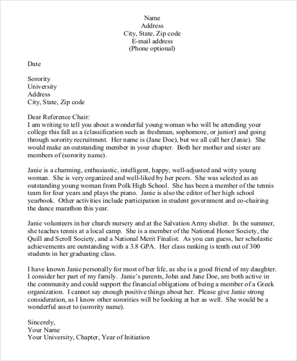 FREE 29 Sample Letter Of Recommendation In MS Word PDF