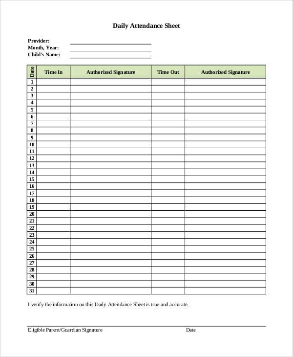 Excel Templates Time And Attendance Sheet Time And Attendance Sheet 