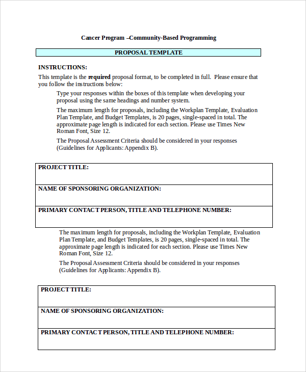 Download Ngo Project Proposal Sample Master Of Template Document