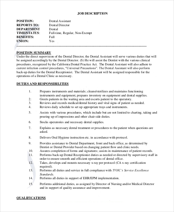 Dentrodabiblia Dental Assistant ions