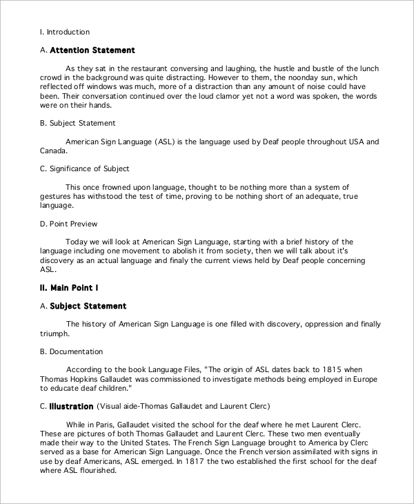 FREE 9 Informative Speech Samples In PDF