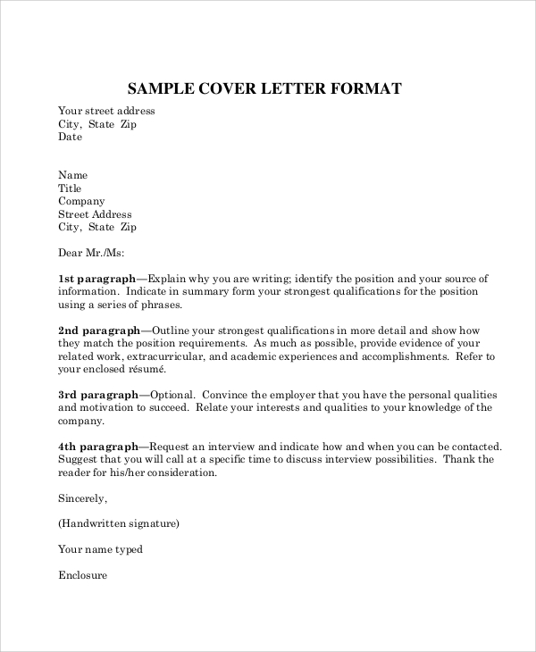 FREE 7 Sample Business Letter Formats In PDF MS Word