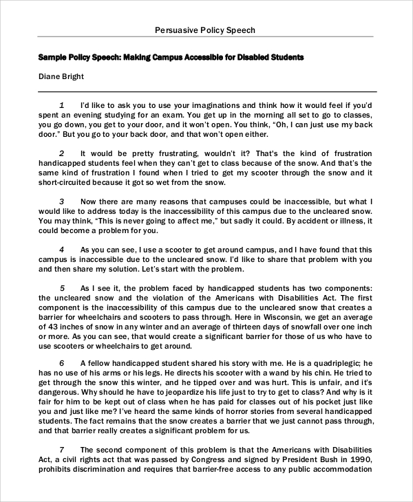  Policy Speech What Does Policy Speech Mean 2019 02 27