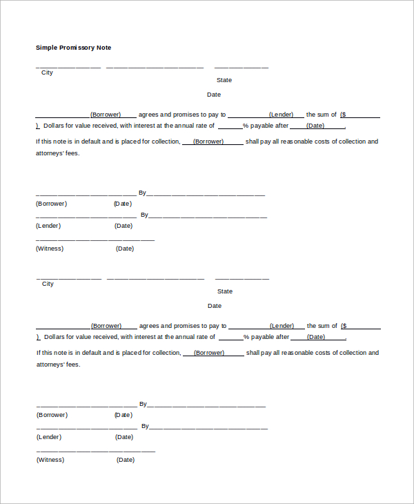 Personal Loan Demand Promissory Note Format