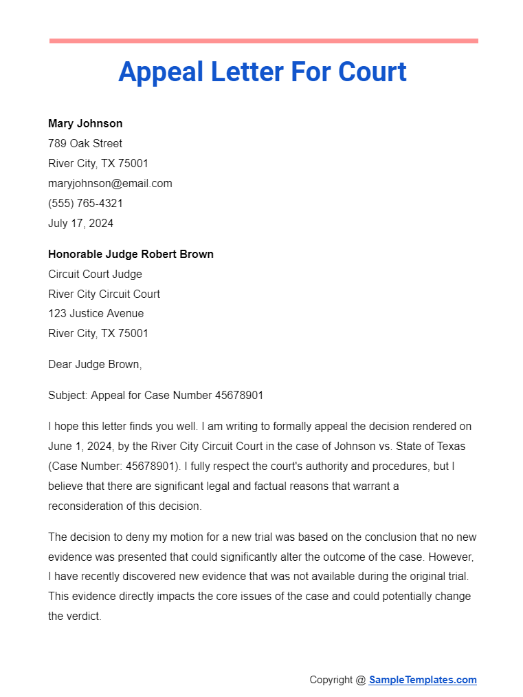 Proper Appeal Letter Format How To Write An Appeal Letter Guide And