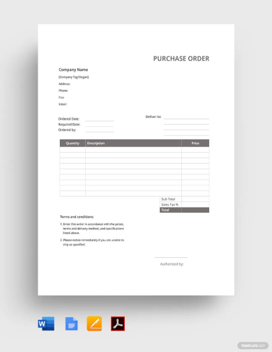 Microsoft Word Order Confirmation Template - Free Word Template