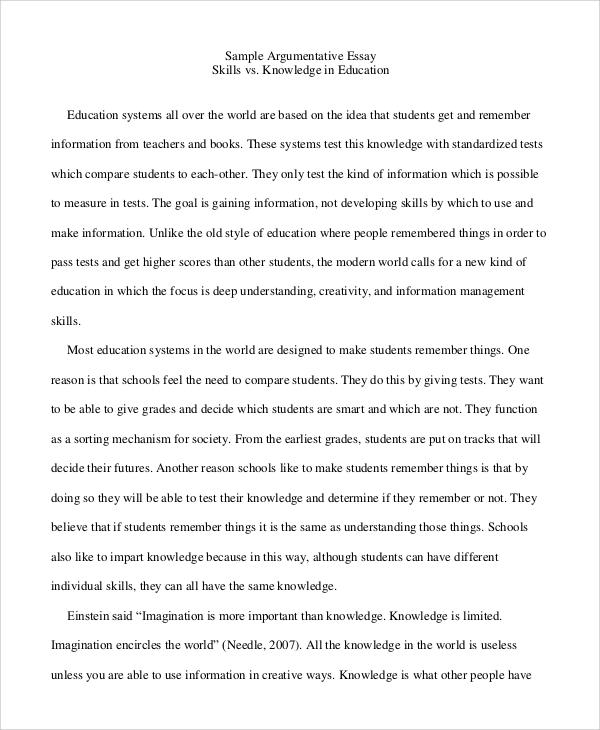 FREE 16 Argumentative Writing Samples Templates In PDF MS Word