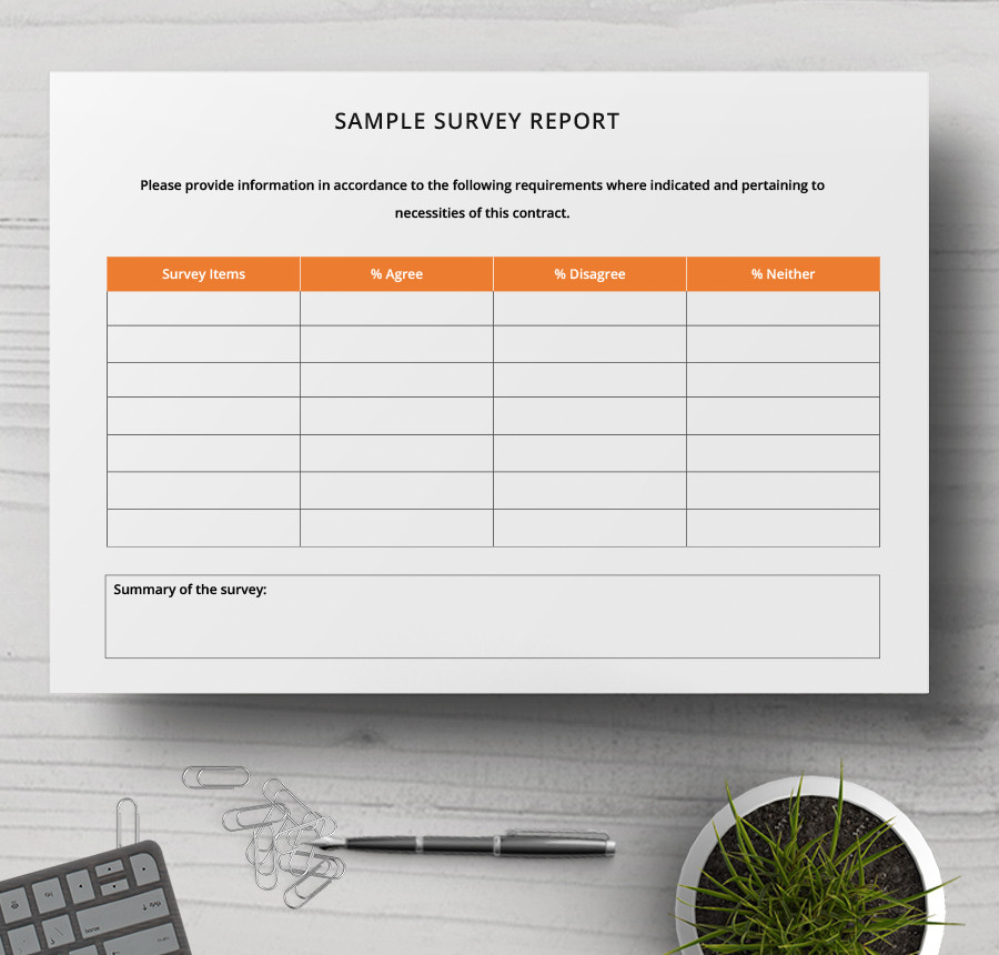 FREE 8 Survey Samples In MS Word PDF