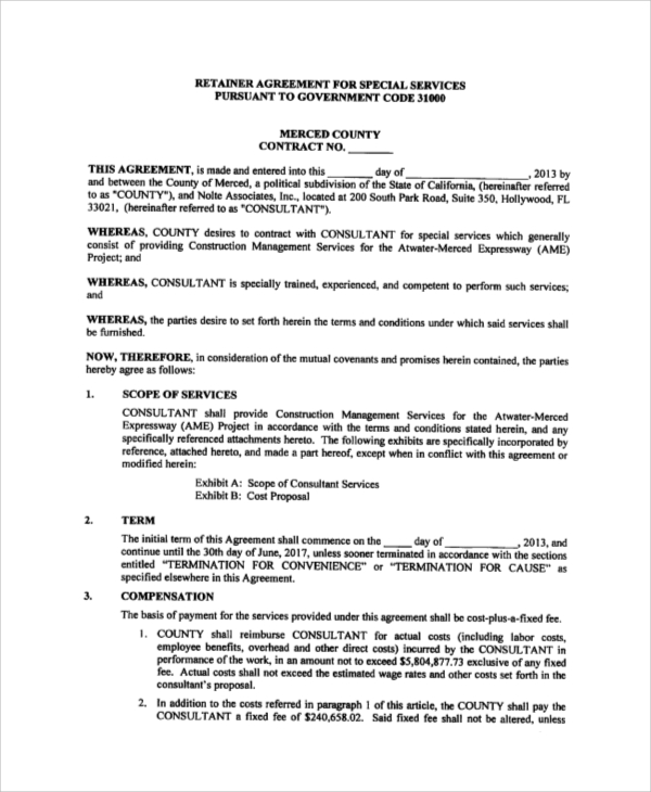 FREE 13 Sample Consulting Agreement Templates In PDF MS Word 