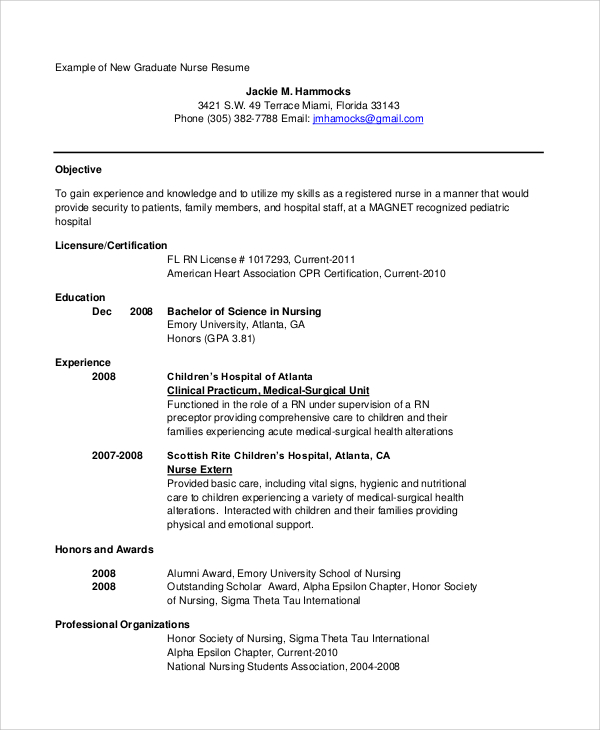 Sample Resume For Fresh Graduate Free Samples Examples Format