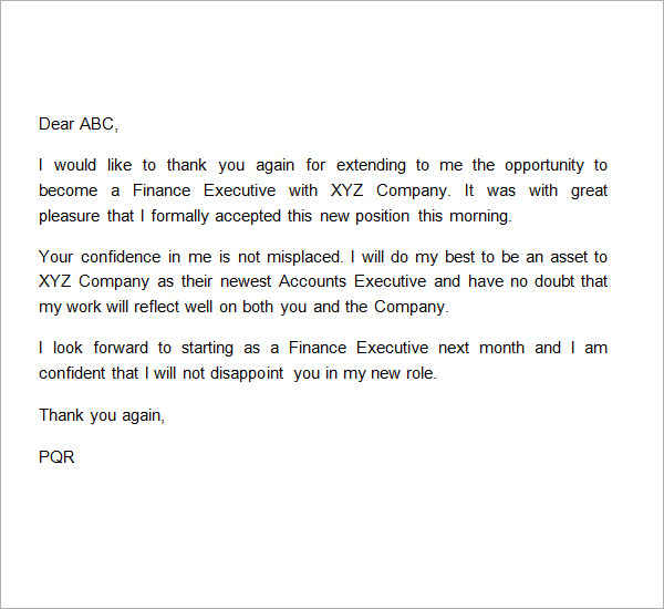 Sample Thank You Letter to Boss - 16+ Free Documents Download in Word