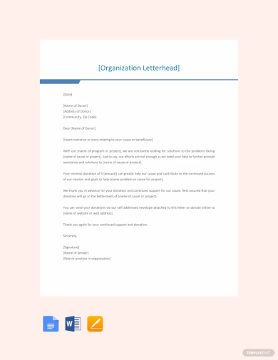 FREE 14 Fundraising Letter Samples In MS Word PDF