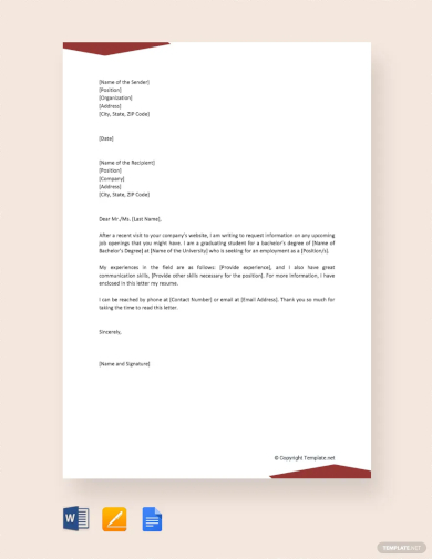 FREE 13 Query Letter Samples In PDF MS Word