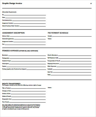 FREE 8+ Simple Invoice Samples in PDF | Excel | MS Word