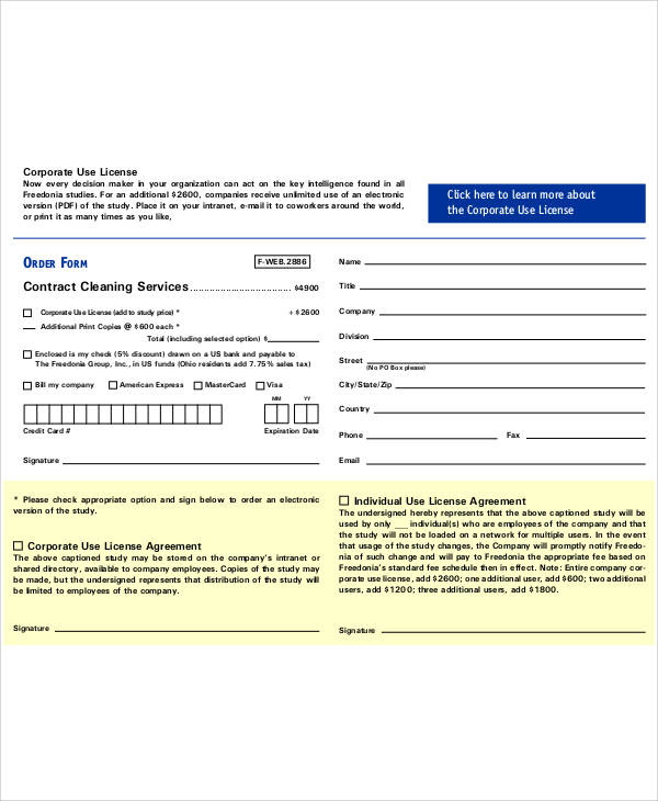 FREE 13 Sample Cleaning Service Contract Templates In PDF MS Word 