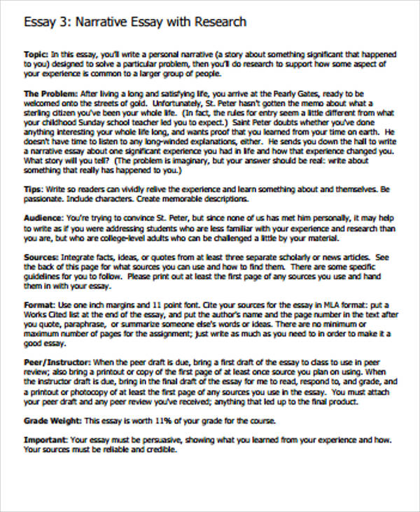  How To Write A Good Narrative Essay For College How To Write A 