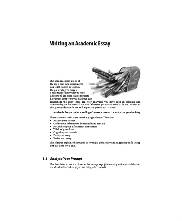 FREE 7 Academic Essay Samples In MS Word PDF