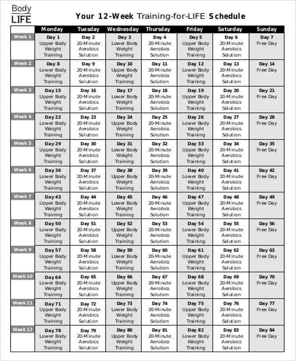 FREE 6 Blank Workout Sheet Samples In MS Word PDF