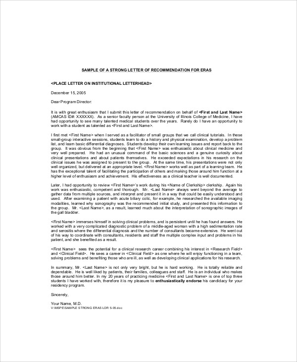 FREE 9 Sample Recommendation Letter From Professor In PDF FREE 9 Sample Recommendation Letter From Professor In PDF