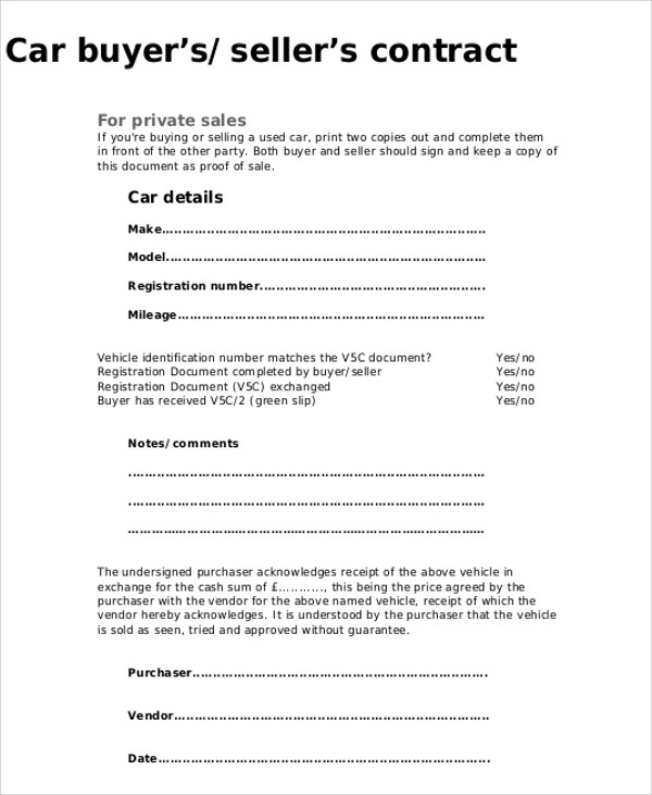 FREE 11 Sample Sales Agreement Contracts In MS Word PDF Google 
