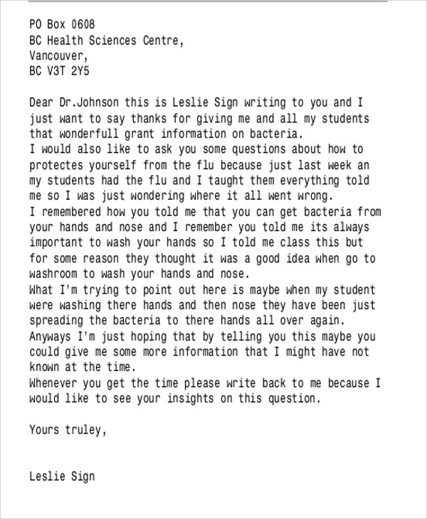 FREE 8 Example Business Letter In MS Word PDF
