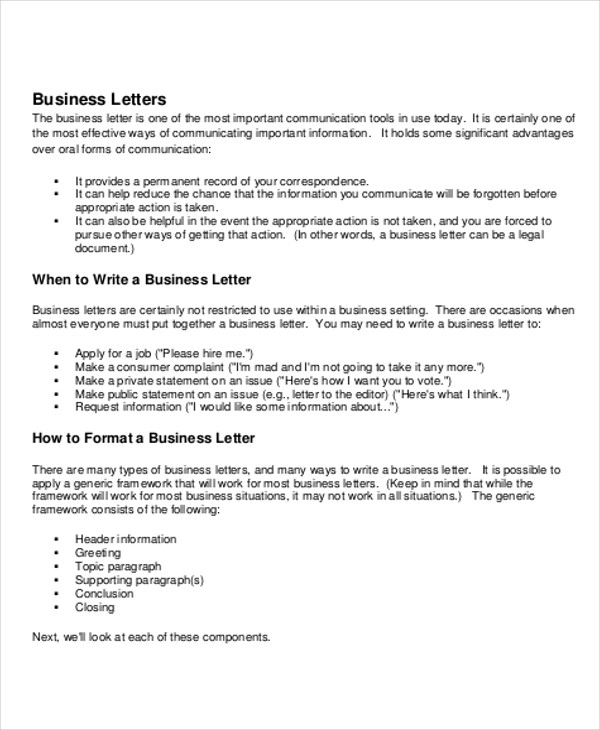 FREE 5 Sample Business Letter Salutation In MS Word PDF