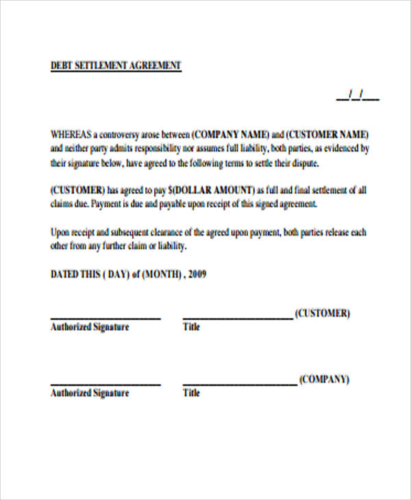 FREE 14 Settlement Agreement Samples And Templates In PDF MS Word 