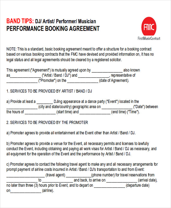 FREE 10 Performance Agreement Contract Samples In PDF MS Word 