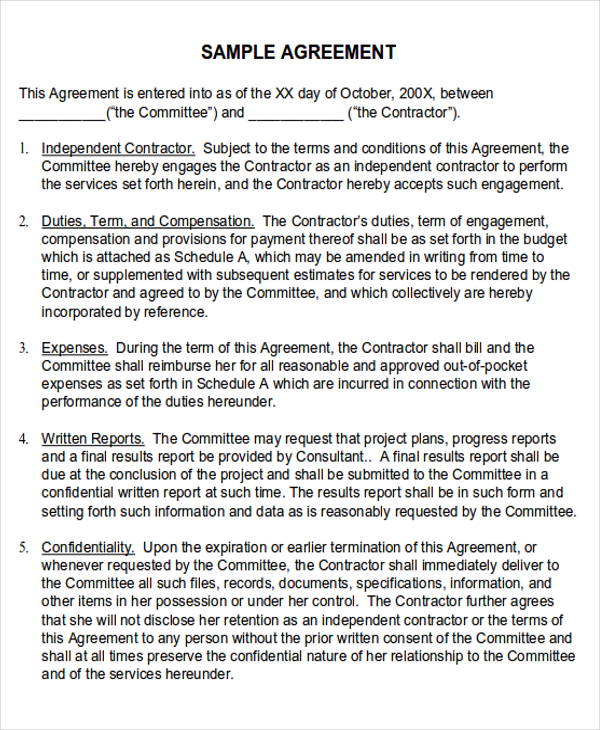 Agreement Contract Template AH STUDIO Blog