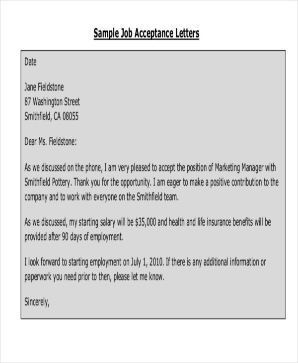 FREE 6 Sample Salary Proposal Letter Templates In PDF MS Word