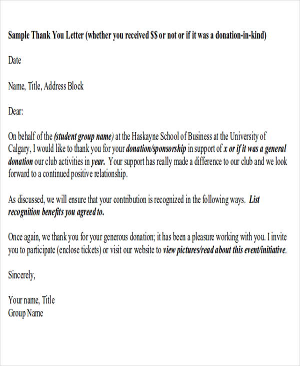 FREE 6 Sample Nonprofit Thank You Letter Templates In MS Word PDF FREE 6 Sample Nonprofit Thank You Letter Templates In MS Word PDF