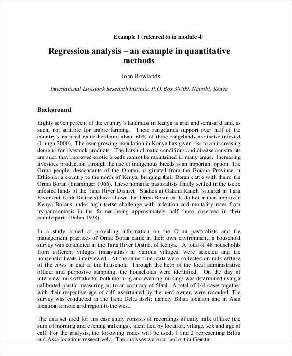 FREE 13 Research Analysis Samples In MS Word PDF Google Docs 