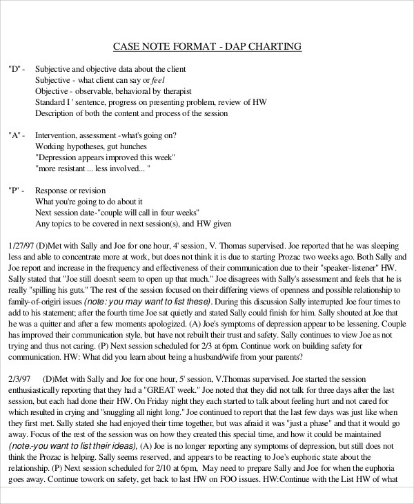Group Therapy Progress Notes Sample PDF Template