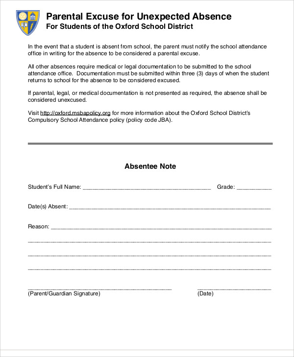 How Are School Absence Notes Written Proyamaha web fc2