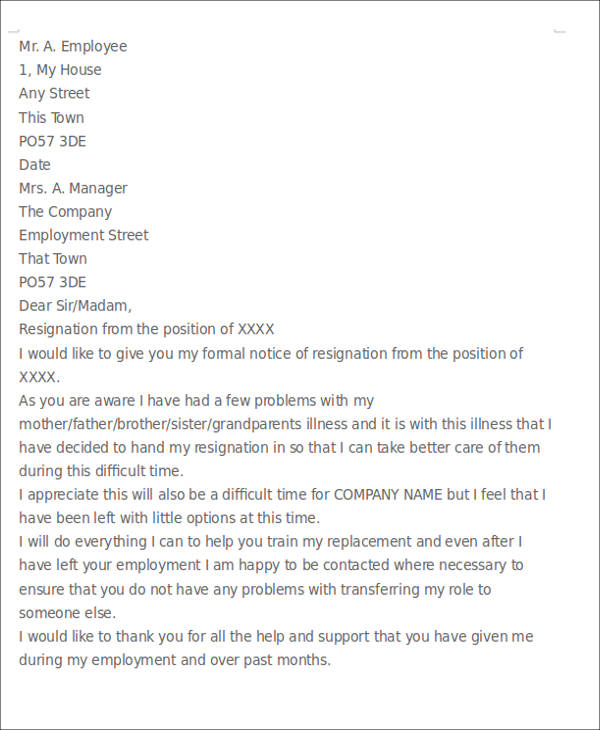 Resigning Due To Mental Health Ideas 2022