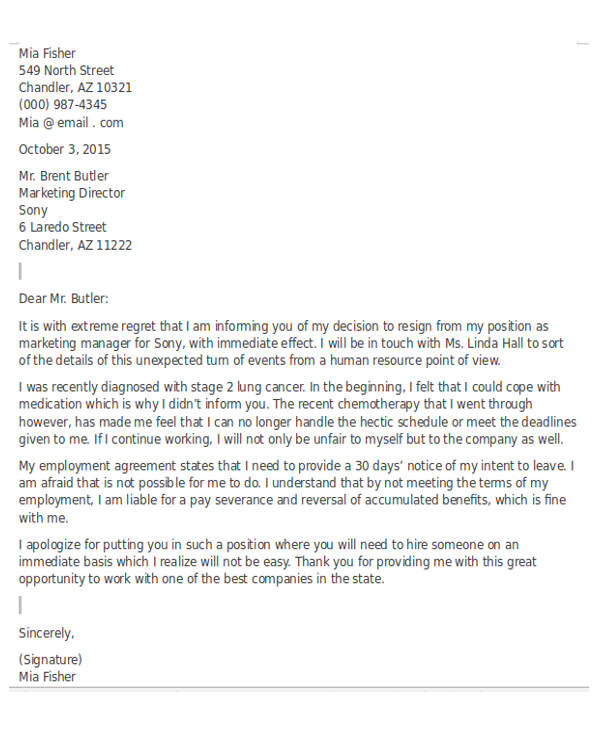 FREE 8 Sample Resignation Letters For Personal Reasons In PDF MS Word Pages Google Docs