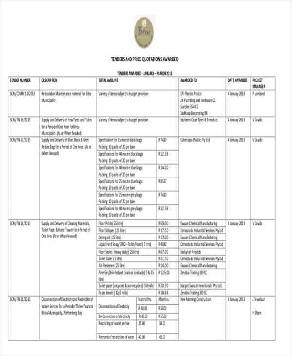 FREE 50 Sample Quotations In MS Word PDF Google Docs Pages