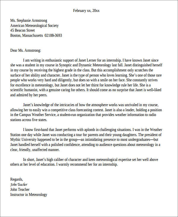 Reference Letter For A Teacher Collection Letter Template Collection