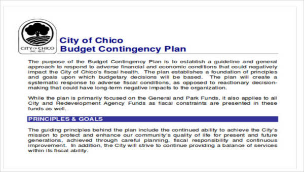 FREE 9 Contingency Plan Samples In MS Word PDF