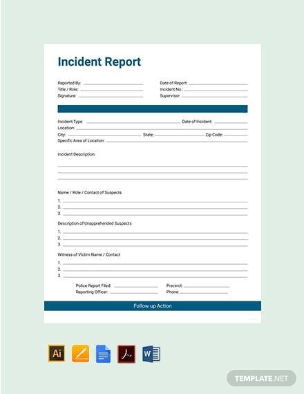 FREE 10 Sample Security Incident Reports In PDF MS Word Pages
