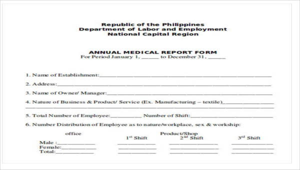 FREE 20 Sample Medical Reports In PDF MS Word