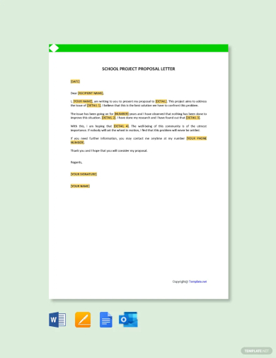 FREE 14 Sample Project Proposal Letter Templates In MS Word PDF 