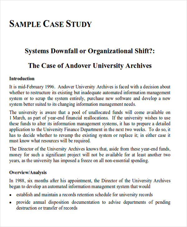 Case Study Analysis Report Sample Essay Editing Service 